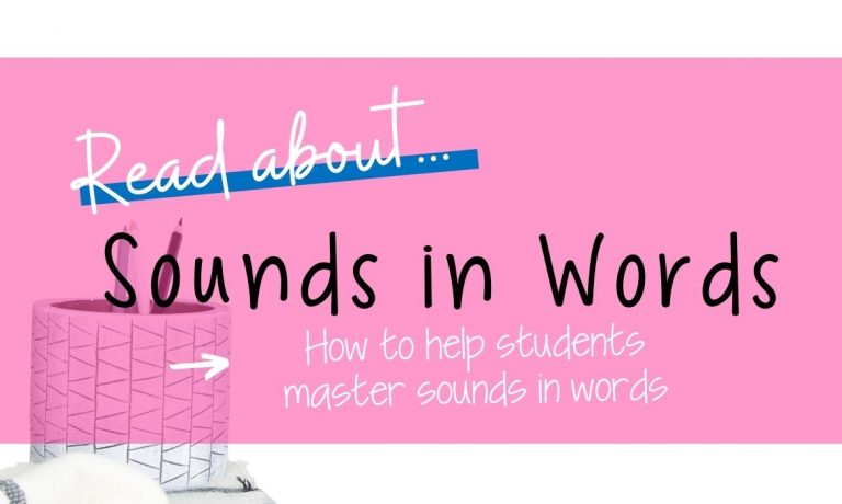 Helping Students Master Sounds in Words - Primary Tidbits